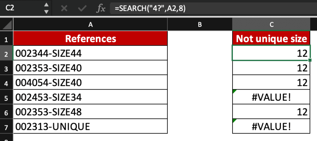 SEARCH Function Excel Explained