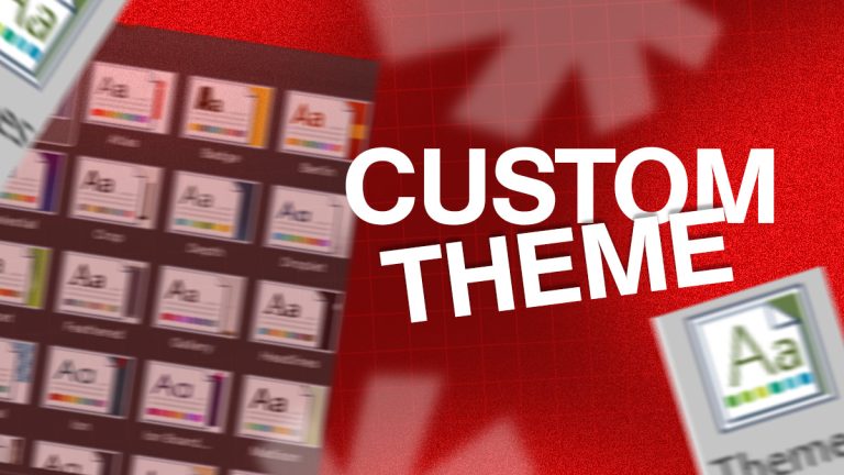 Goodbye Default Theme Hello Custom Theme Excel